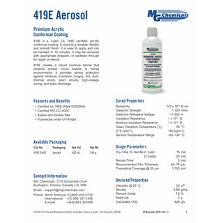 MG Chemicals - Premium Acrylic Conformal Coating, UL746E, UL94V-0 (Fi ...